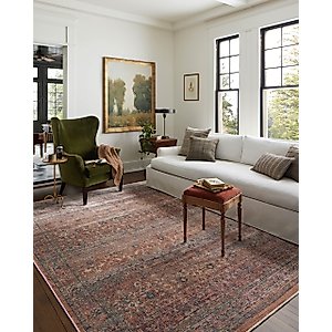 Loloi Jean Stoffer Bradbury Collection, Sunset & Multi, 2'-6" x 12'-0" Runner Rug – Modern & Traditional Area Rugs for Living Room Bedroom Entryway & Hallway No Shed High Traffic Area Decor Rug