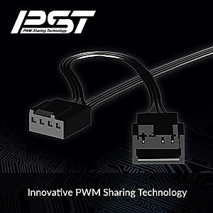 ARCTIC P12 PWM PST RGB (3 Pack, incl. Controller) - 120 mm PWM case Fan Optimized for Static Pressure, case Fan, semi-Passive: 0-2000 RPM, 12V 4 pin RGB LED - Black