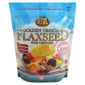 Premium Gold Ground Flax Seed High Fiber Food, Omega 3, 24 Ounce
