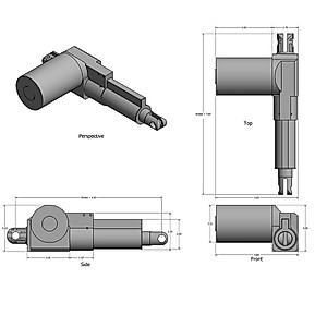 3" Inch Stroke Standard Force Linear Linear-Motion-Actuator