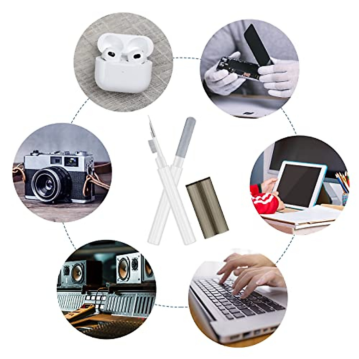 Cleaner Pen for Airpod Earbuds with Soft Brush by DEVENTORZ