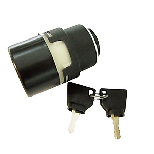 APSMOTIV JCB Ignition Switch, 9 Pins, 2 Keys, Black, Manual Operation