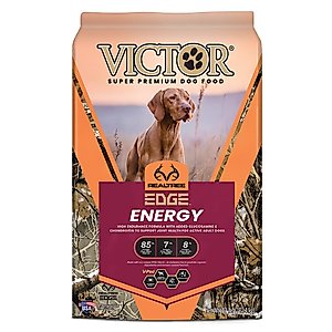 Victor Super Premium Dog Food – Realtree Edge Energy Dry Dog Food for Highly Active Dogs – Gluten Free Dog Food with Glucosamine and Chondroitin for Hip and Joint Health, 40 Lb