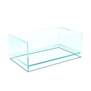 Fzone 1.7 Gal Nano Rimless Aquarium Low Iron Fish Tank NovaClear Ultra-White Translucent Glass Verso Series Nano Shallow Pond Levitating Floating Air Aquarium(A30-W18)