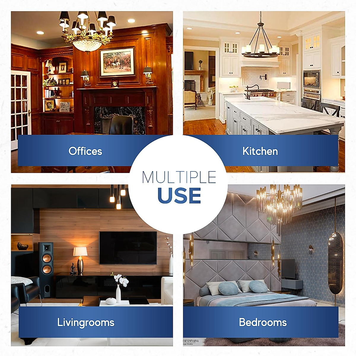 Xtricity LED 5.5W Flame Tip Clear Filament Chandelier Bulbs, 60W Equivalent Chandler Light Bulbs, 500 Lumens, 3000K Soft White, Dimmable, 120V, E26 Medium Base, Energy Star, Clear (6 Pack)