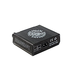 Dragonhawk LCD Dual Tattoo Machine Gun Power Supply Foot Pedal Clip Cord P076 (Black)