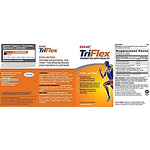 GNC TriFlex Fast-Acting | Improves Joint Comfort and Stiffness, Clinical Strength Doses of Glucosamine/Chondroitin and Boswellia- Plus Turmeric | 120 Caplets