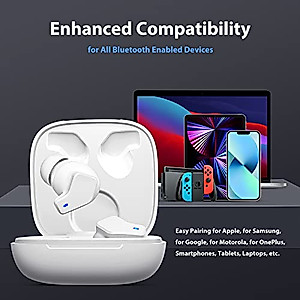 TITACUTE Wireless Earbuds Bluetooth Headphone for iPhone 13 Pro Max 14 12 11 XR Samsung S22 Ultra S21 S20 Galaxy Z Flip 4 A53 A13 Google Pixel 6 7 Android in-Ear Headset Noise Canceling USB C Earphone