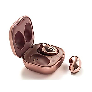 Samsung Galaxy Buds Live ANC TWS Open Type Wireless Bluetooth 5.0 Earbuds for iOS & Android, 12mm Drivers, International Model - SM-R180 (Buds Only, Mystic Bronze)