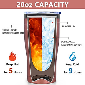 GINGPROUS Mothers Day Gifts for Mom, 20oz Promoted to Mommy Est 2025 Stainless Steel Travel Tumbler, Mothers Day Gifts for New Mom to Be First Time Mama Mommy Pregnancy Baby Shower, Rose Gold