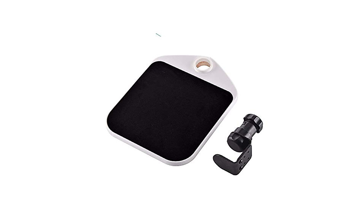 FUZADEL Under Desk Mouse Tray - Ergonomic Swivel & Space Saver