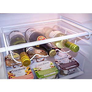 Sorbus® Fridge Wine Rack- Refrigerator Bottle Rack Holds 3 Bottles of Your Favorite Wine or Drink Universal Bottle Holder Will Fit Most Fridges