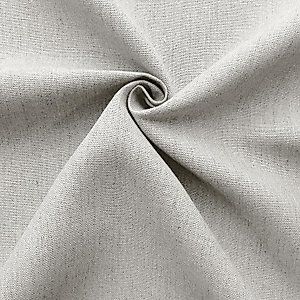 Barcelonetta | Linen Fabric | Natural Linen Cloth | Embroidery, Sewing | Soft, Breathable | 55" Wide | 70% Linen, 30% Rayon | Hemp, Jute, Needlework, Lining (Silver, 2 Yard)