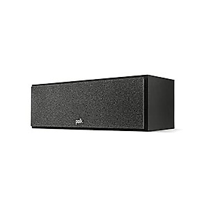 Polk Monitor XT30 Compact Center Channel Speaker - Hi-Res Audio Certified, Dolby Atmos & DTS:X Compatible, 1" Terylene Tweeter & Dual 5.25" Dynamically Balanced Woofer, Midnight Black