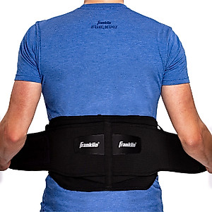 Franklin Sports Lower Back Brace - Adjustable Back Support Stabilizer - Comfortable Lumbar Support, Pain Relief + Compression - One Size