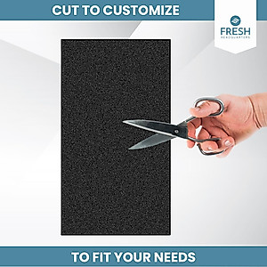 Cut-to-Fit Replacement Window Air Conditioner Filter, 24” x 16” - Universal Sizing AC Unit Filtration Pad Removes Dust, Pollen, Pet Odors, and VOCs, Made in the USA