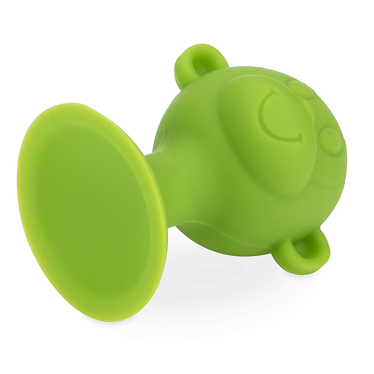 Nuby Silly Monkey Interactive Suction Toys with Built-in Rattle, 2 Piece, Green/Aqua