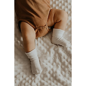 Sea Zaela Baby Blanket for Unisex Boys Girls Nursery Minky Blankets with Muslin Cotton Front Dotted Fleece Backing Double Layer Bed Throws Pattern Love