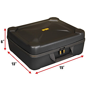 USA Gear HXS Hard Shell SLR Case with Rugged EVA Exterior, Removeable Dual-Layered Foam Tray and Egg-Crate Foam Top Cover - Compatible with Nikon, Canon, Sony, Olympus and More