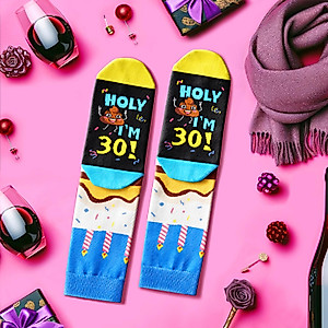 HAPPYPOP 30th Birthday Gift Ideas Socks - 30th Birthday Gifts for Her Him, Best Cool Gifts for 30 Year Old Women Men