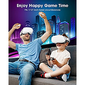 MORKOO 10000mAh Battery Pack for Extended 8H Playtime Compatible with Oculus Quest 2 - Adjustable Head Strap Elite Strap Replacement for Enhanced VR Support and Immersive Comfort, VR Headset