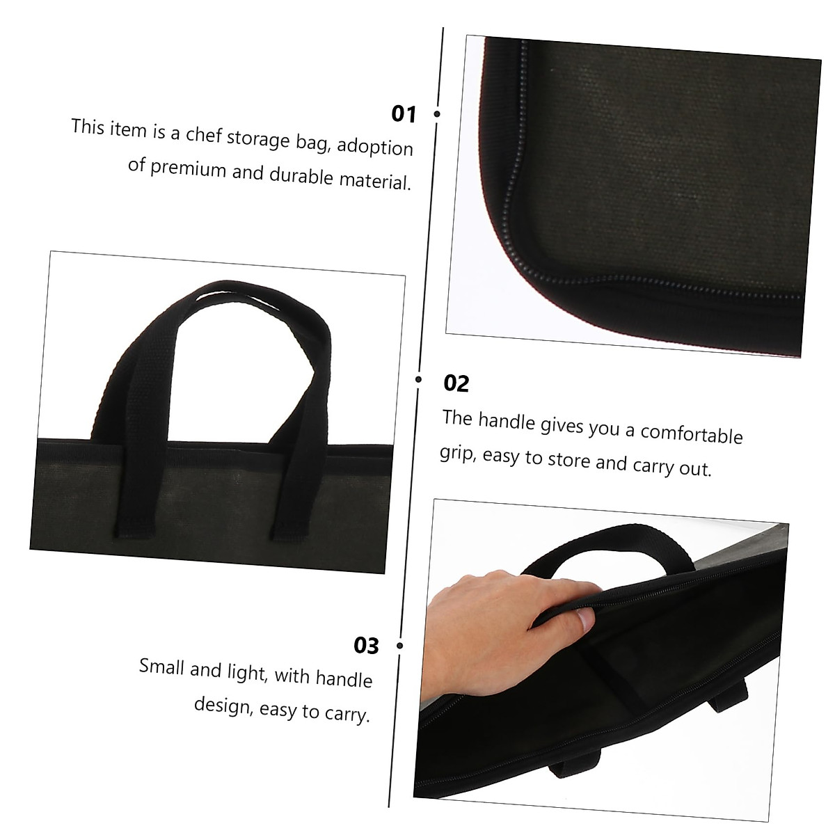 FELTECHELECTR 1pc Storage Bag Canvas Travel Storage Bags Tableware