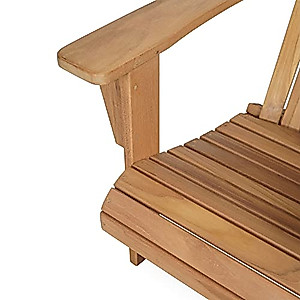 OTSUN Teak Oversized Adirondack Chair [No Rot or Fade], [ Ultra-Durable ] 100% Solid Grade-A Teakwood Patio Lounge Chairs Weatherproof for Outdoor, Yard, Poolside