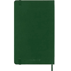 Moleskine Classic Notebook, Hard Cover, Large (5" x 8.25") Ruled/Lined, Myrtle Green, 240 Pages