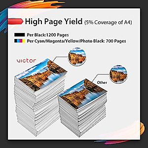 Victor LC3033XXL LC3033 Ink Cartridge for Brother LC3033 XXL LC3033 for Brother MFC J805DW MFC J805DW MFC J815DW MFC J995DW MFC J995DW Printer (LC3033XL 2BK C M Y Packing) Black/Cyan/Magenta/Yellow