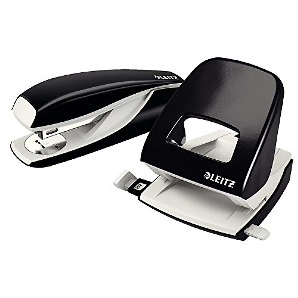 Leitz Hole Punch, 30 Sheets, Guide Bar with Format Markings, Metal, NeXXt Range, 50080095 - Black
