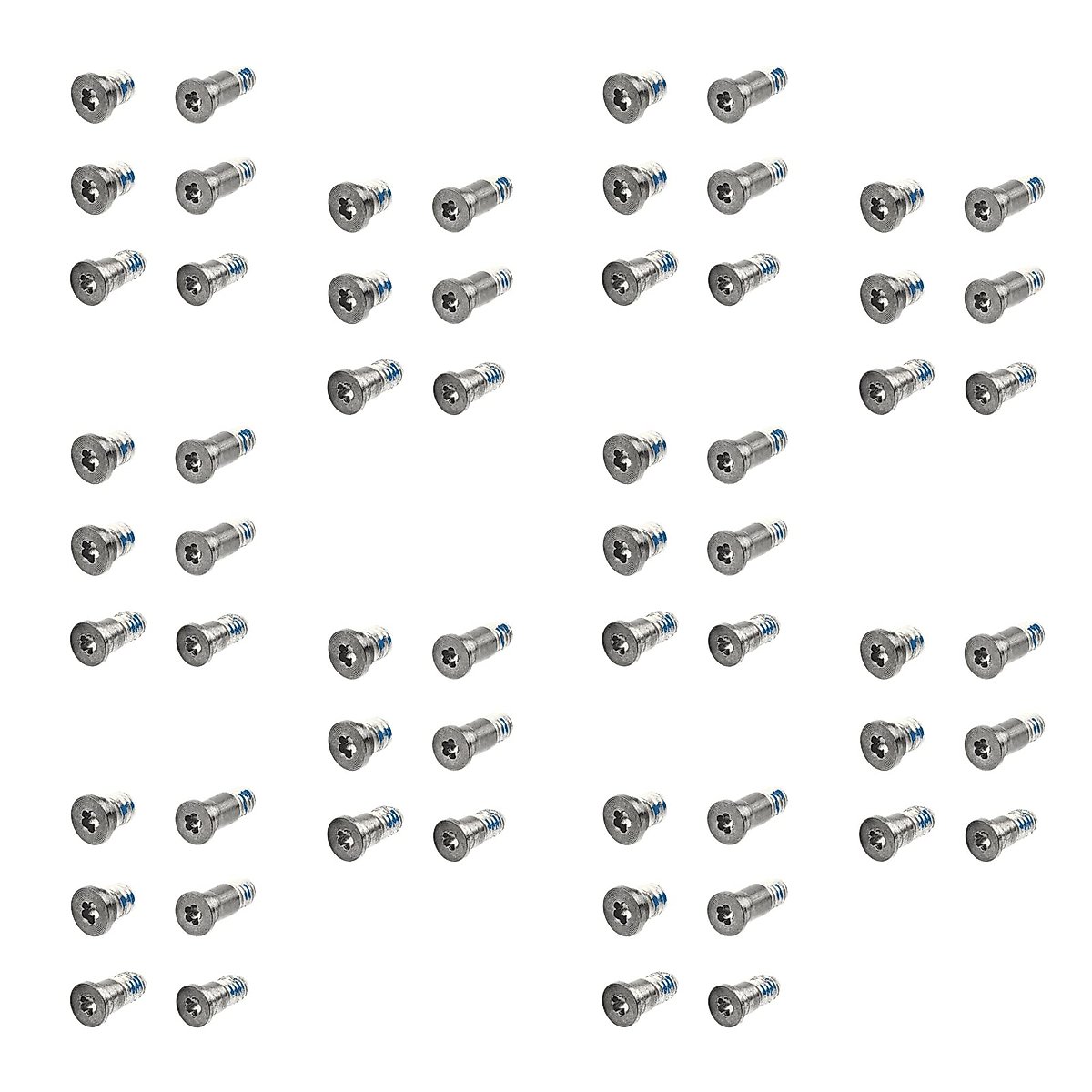 ChenGong - Silver Screws 60-Piece 10 Sets Bottom Case Screws Pentalobe P5 923-01099 Replacement Compatible with 13" A1708 2016 2017 A2159 2019, A2289 M1 A2338 2020 (Silver)