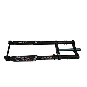 NBPOWER 26 * 4.0 Bike Air Fat Fork- Oil Spring Suspension Fork, Snow/Beach Fat KKE Fork 26 * 4.0 Tires, Alloy Material Fit 4.0" Tire Mountain Bike