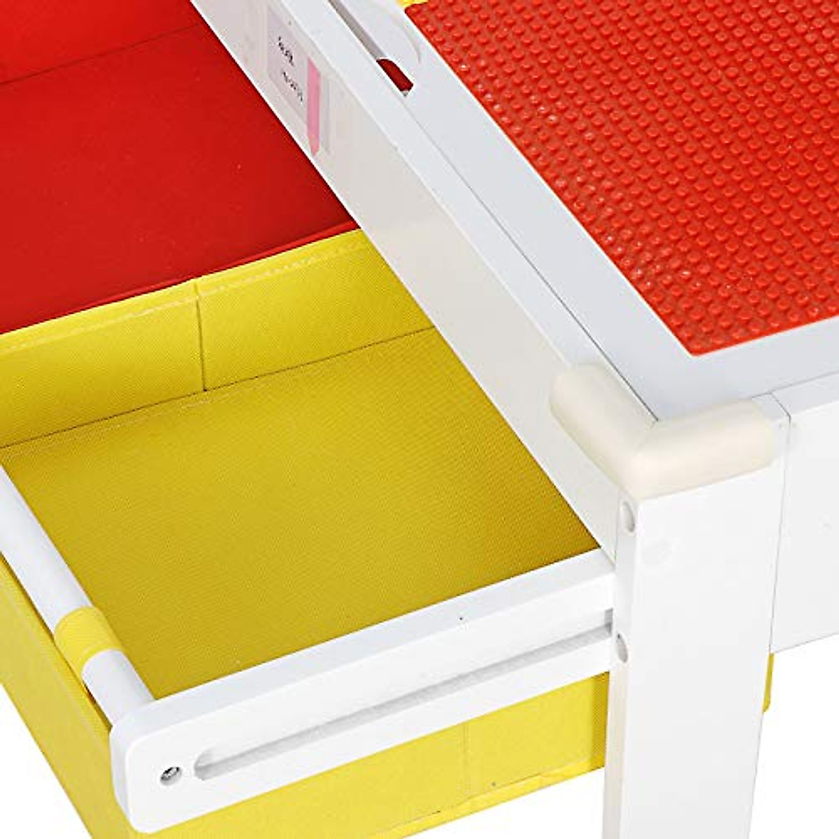 4-in-1 Game and Construction Table Set for Indoor Activities and Outdoor Water Play Storage