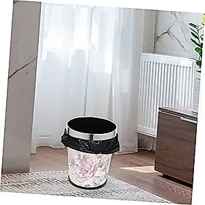 EXQUIMEUBLE Bathroom Trash Can Trash Paper Basket Paper Waste Container Desk Bins Trash Cans Trashcans for Bedroom Kitchen Trash Can Trash Container Garbage Can No Cover Compost Bin Abs Office