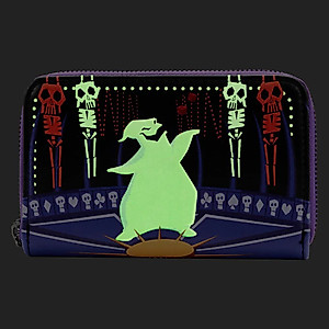 Loungefly Nightmare Before Christmas Oogie Boogie Glow Zip Around Wallet