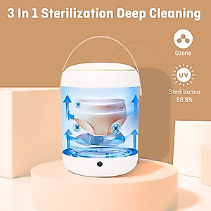Mini Clothes Washing Machine Portable Washing Machine Intelligent Underwear Washer With Quick And Quiet Operation Convenient Countertop Washing Machine for Home