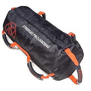 Synergee Pro Rogue Red Adjustable Fitness Sandbag with Filler Bags 10-40lbs Heavy Duty Weight Bag - Red