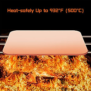 AiKanbo Pizza Oven Pizza Stone Baking Stone, Outdoor Grill Pizza Baking Stone, Bamboo Pizza Peel Paddle, Can Make Pizza, Pies, Bread and Biscuits,15"×12"×0.39",6.6Lbs