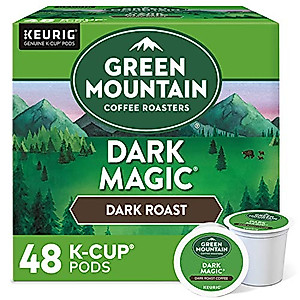 Green Mountain Coffee Roasters Dark Magic, Single-Serve Keurig K-Cup Pods, Dark Roast Coffee, 48 Count