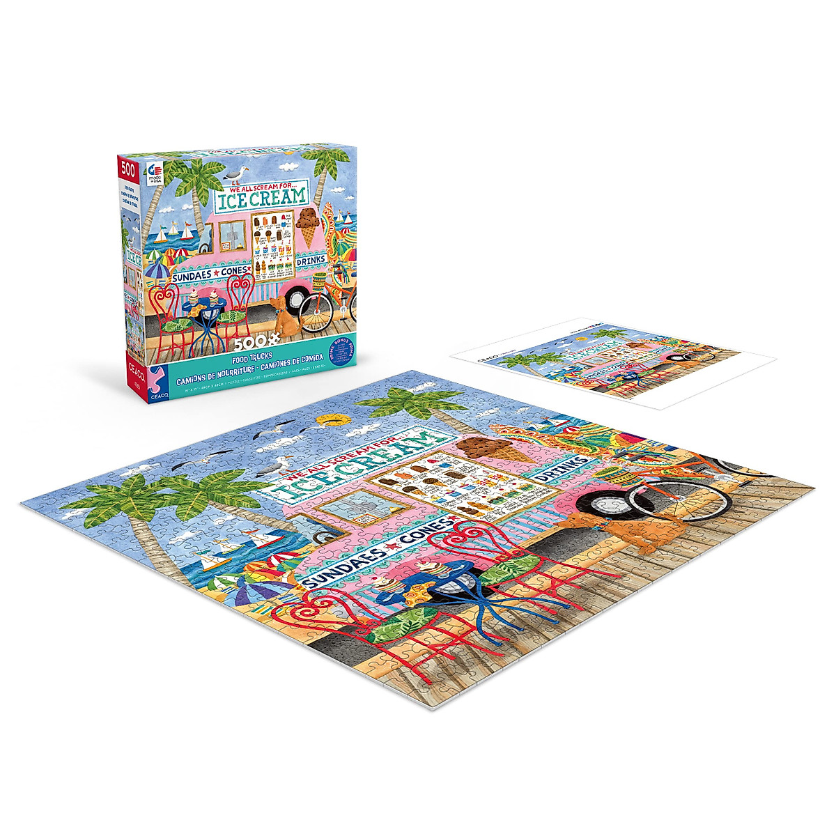Ceaco - Food Trucks - Ice Cream Truck II - 500 Piece Jigsaw Puzzle