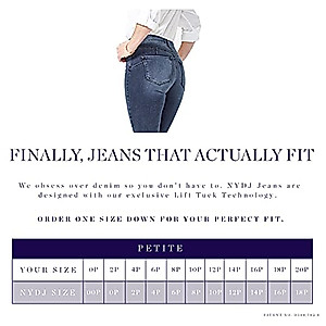 NYDJ womens Women's Petite Size Marilyn Straight Leg Jeans, Optic White, 8 Petite US