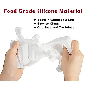 Popsicle Molds Set of 3, 12 Cavities Silicone Popsicle Molds & Ice Cake Pop Mold Maker Oval with 50 Wooden Sticks & 50 Self-adhesive Bags for DIY Cake and Ice Cream