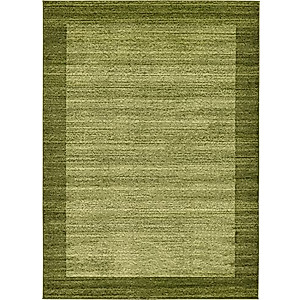 Unique Loom Del Mar Collection Area Rug-Transitional Inspired with Modern Contemporary Design, 8' 0 x 11' 4 Rectangular, Light Green/Beige