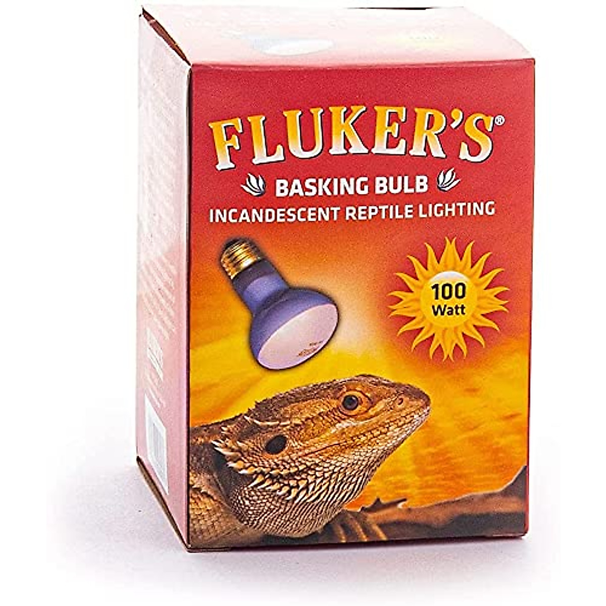 Fluker's Repta-Sun Incandescent Reptile Basking Bulb 100W - Includes Attached DBDPet Pro-Tip Guide