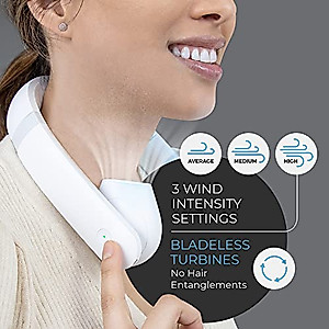 Briza Neck Fan - Personal Fan - For Women, Men, Kids - Portable Neck Fan - Neck Cooler - Wearable AC - Bladeless Neck Fans - Cooling Neck Fan - Neck Air Conditioner - Neck Fans Portable Rechargeable - Personal Fans For Your Neck