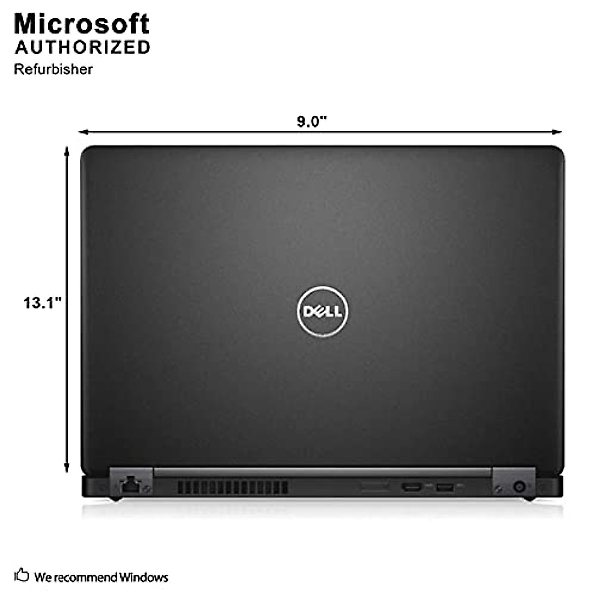 Dell Latitude 5480 Laptop, 14 Inch HD Anti-Glare Non-Touch Display, Intel Core 7th Generation i5-7300U, 8 GB DDR4, 256 GB SSD, Windows 10 Pro (Renewed)