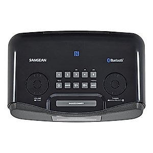 Sangean Compact Bluetooth AM/FM Dual Alarm Clock Radio with Large Easy to Read Backlit LCD Display
