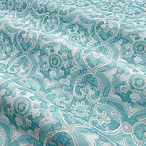 Premier Prints Outdoor Athens Aqua, Fabric by the Yard