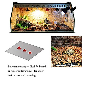 KABASI Reptile Heating Pad, 20W 16.5x11 inch Waterproof Reptile Heat Pad Under Tank Terrarium with Temperature Control, Safety Adjustable Reptile Heat Mat for Turtle, Tortoise, Snakes, Lizard, Gecko