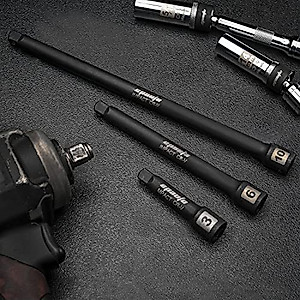 EPAuto 3 Pcs 3/8-Inch Drive Impact Extension Bar Set